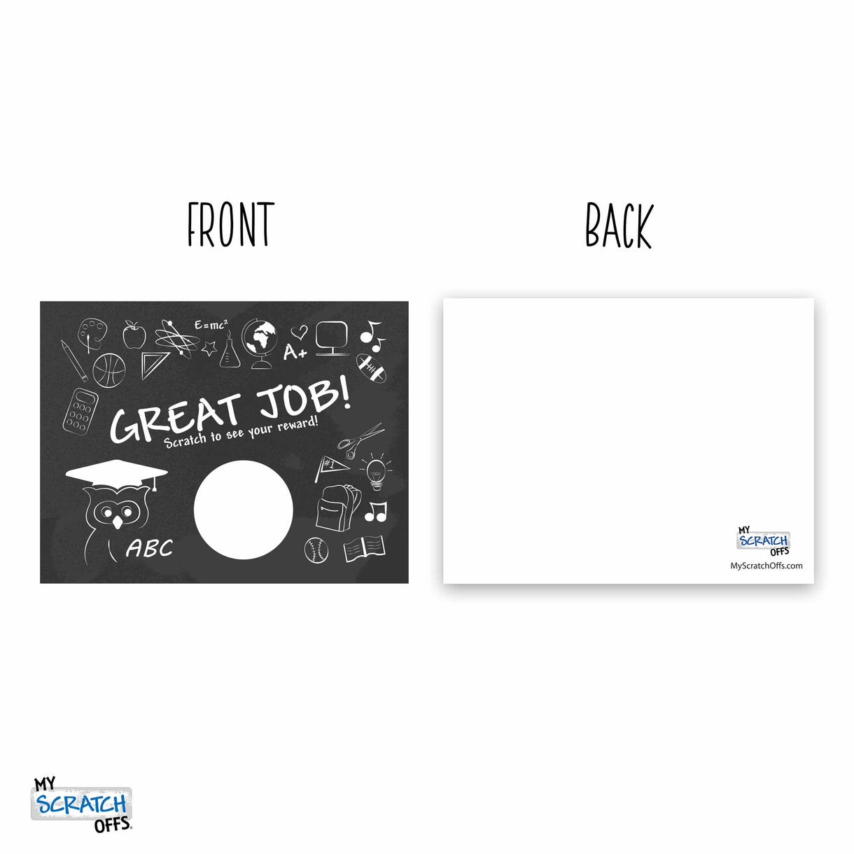 Teacher Rewards Chalkboard DIY Scratch Off Cards – Classroom Rewards