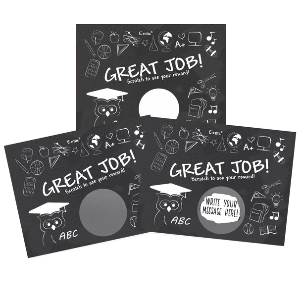 Teacher Rewards Chalkboard DIY Scratch Off Cards – Classroom Rewards
