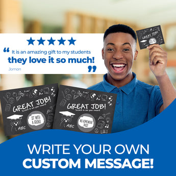 Teacher Rewards Chalkboard Scratch Off Cards DIY Make Your Own 50 Pk ...