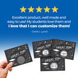 Teacher Rewards Chalkboard DIY Scratch Off Cards – Classroom Rewards