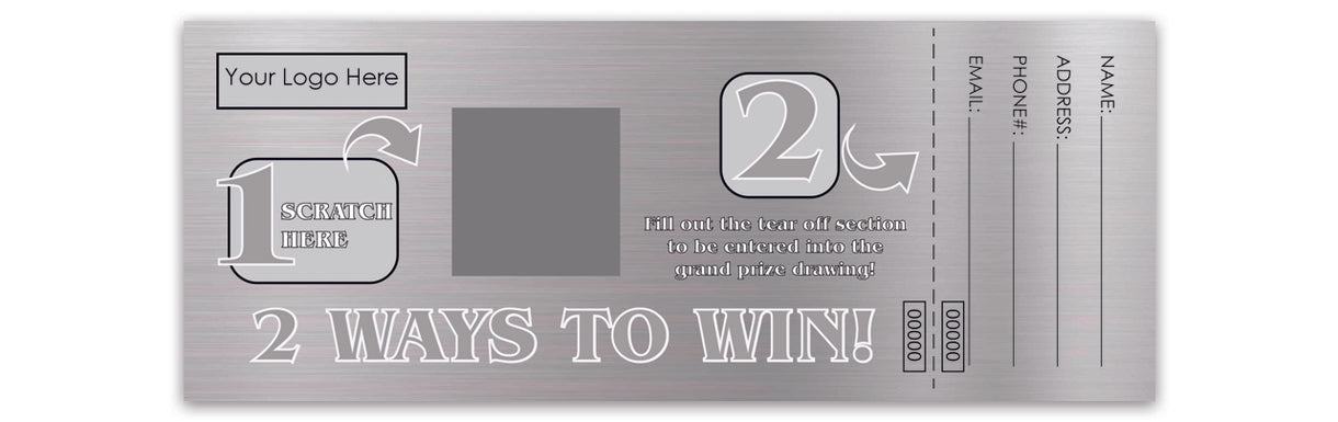 CUSTOM Raffle Scratch Off Ticket Package | My Scratch Offs
