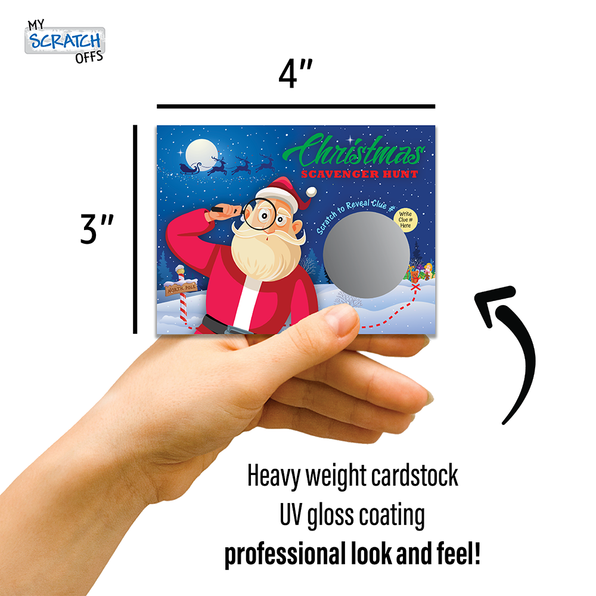 DIY Christmas Scratch Off Cards