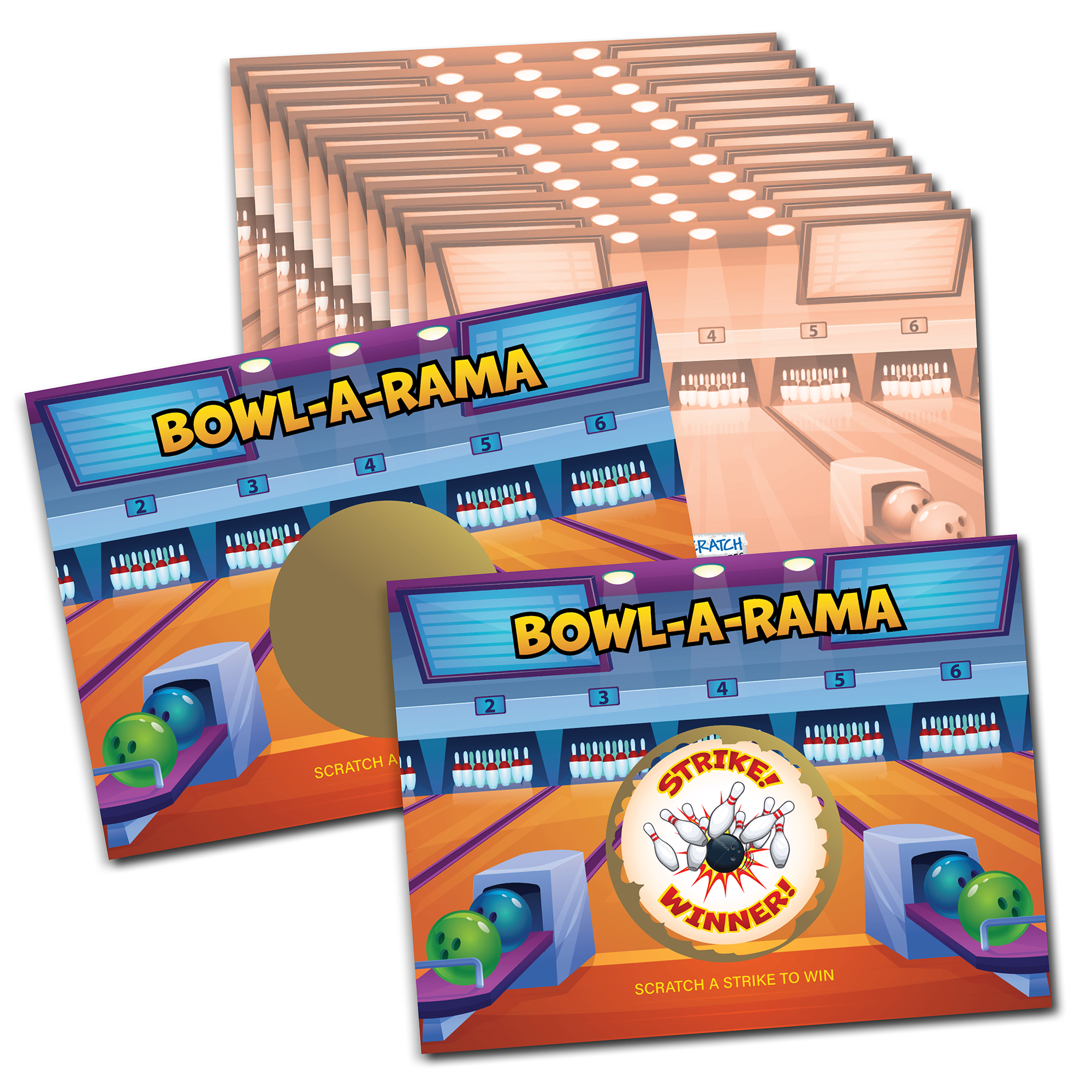 Bowling Bowl-A-Rama Scratch Off Game 26 Pk